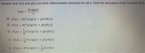 Answered Assume That Fx And Gx Are Both Bartleby