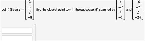 Answered Point Given 2 3 2 8 2 Find The Closest Point To In The Kunduz