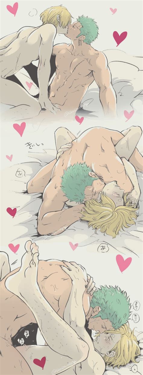 Roronoa Zoro And Sanji One Piece Drawn By Pra Prapon Danbooru