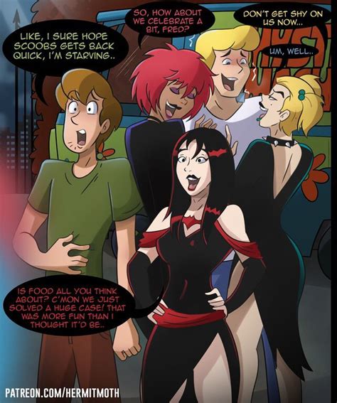 Hermit Moth Fred And Shaggy Party With The Hex Girls