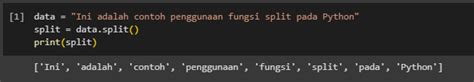Panduan Penggunaan Fungsi String Split Python