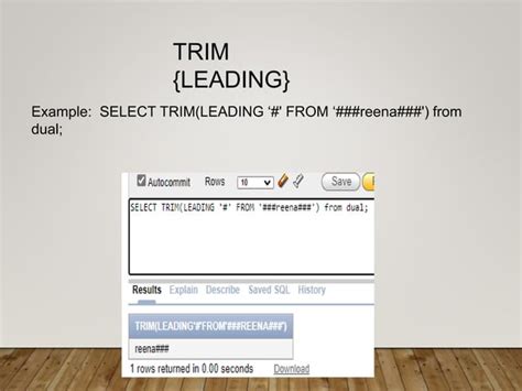 String Functions In Sql Ujjwal Matoliyapptx
