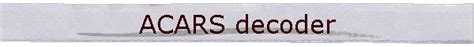Acars Decoder