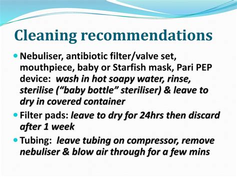 Nebuliser Compressor Use In NZ Cystic Fibrosis Clinics Ppt Download