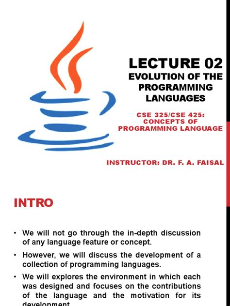 cse325 lecture 2 evolutionof prog langs pdf subroutine parameter computer programming