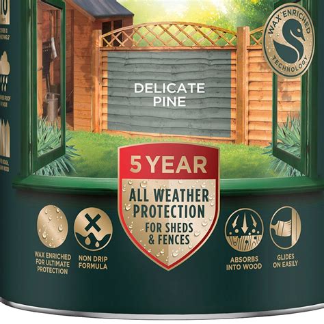 Cuprinol Delicate Pine Ducksback 5l Wilko