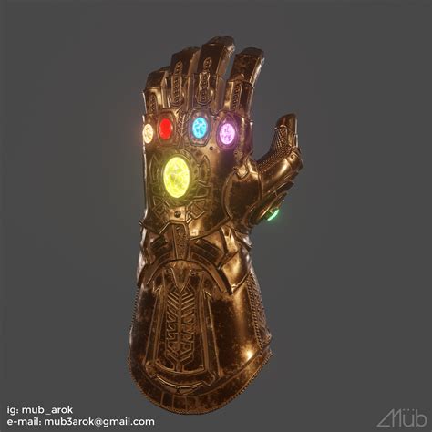 Mcu Infinity Gauntlet Game Asset Finished Projects Blender Artists Community