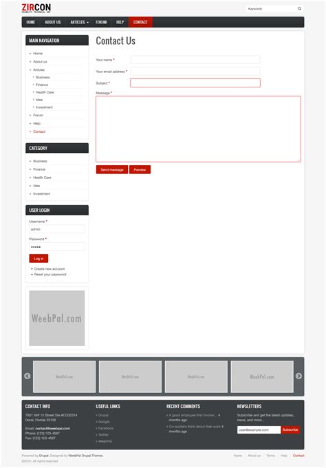 drupal 8 zircon theme guide for developers weebpal