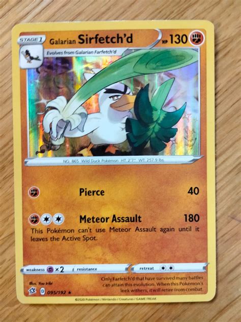 Galarian Sirfetchd Shiny Holo Bielsko Biała Kup Teraz Na Allegro