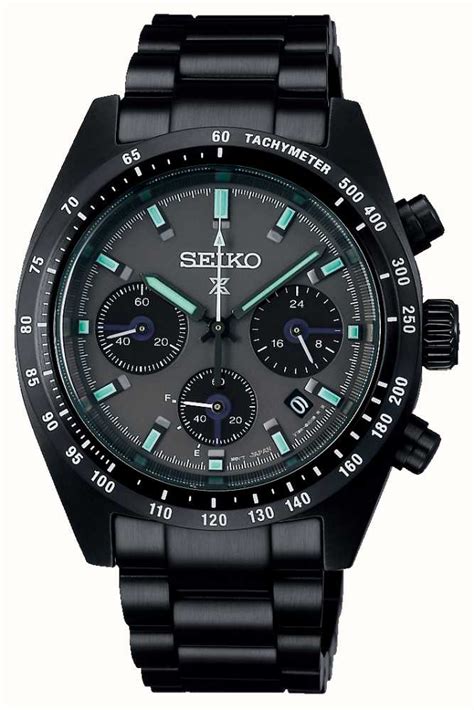 Seiko Prospex Black Series 'Night Speedtimer' Solar Chronograph ...