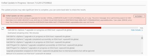‎failed When Upgrading Vxrail Stretched Cluster Code Dell Technologies