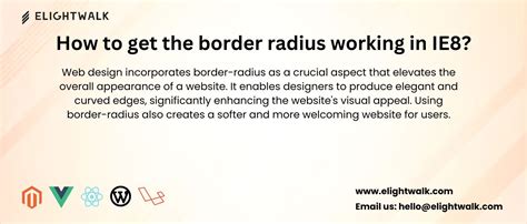 How To Get Border Radius Working In IE