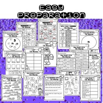 TH DIGRAPH WORKSHEETS By The Joyful Journey TPT