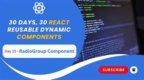 How To Create Dynamic Radiogroup Component In React Simplified Example Youtube