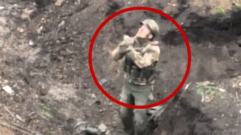 Video Shows Haunting Moment Russian Soldier Surrenders To Ukrainian Drone The Advertiser