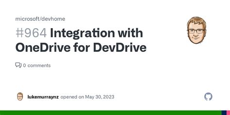 Integration With Onedrive For Devdrive · Issue 964 · Microsoft Devhome · Github