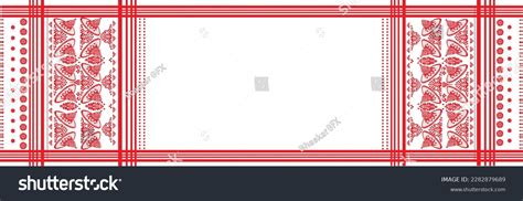 Assamese Gamosa New Patterns 2023 Stock Vector Royalty Free