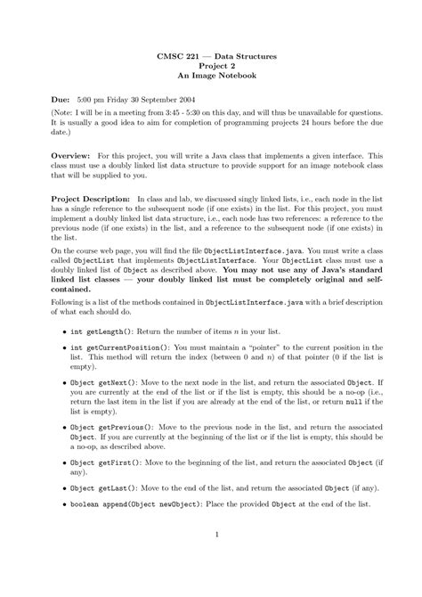 Lecture Notes On Data Structures Of An Image Project 2 Cmsc 221 Docsity