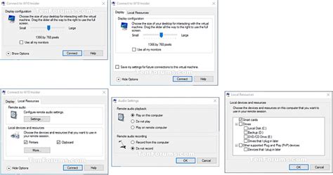 Turn On Or Off Hyper V Enhanced Session Mode In Windows Tutorials