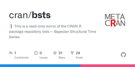 Github Cran Bsts Exclamation This Is A Read Only Mirror Of The