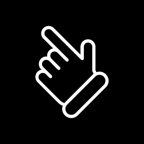 Hand Pointer Vector Icon Design Vector Art At Vecteezy
