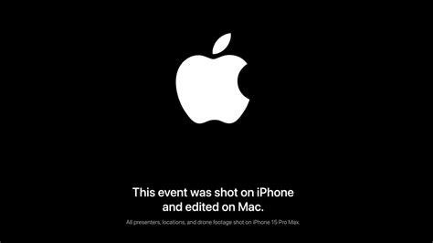 Apple Event Mit Dem Apple Iphone 15 Pro Max Gefilmt