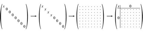 Schematic Evolution Of A Reduced Density Matrix In The Pointer Basis