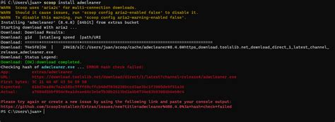 adwcleaner 8 4 0 hash check failed · issue 11672 · scoopinstaller extras · github