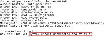 Shell腳本之 Syntax Error Unexpected End Of File解決辦法 每日頭條