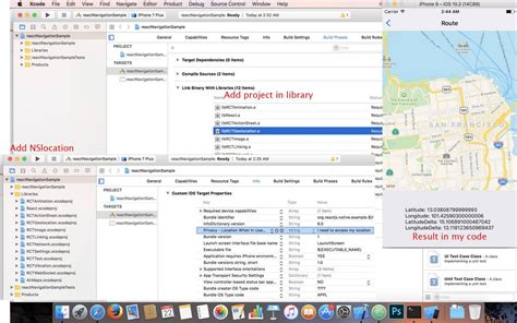 xcode react native i can t find my current location geolocation ios