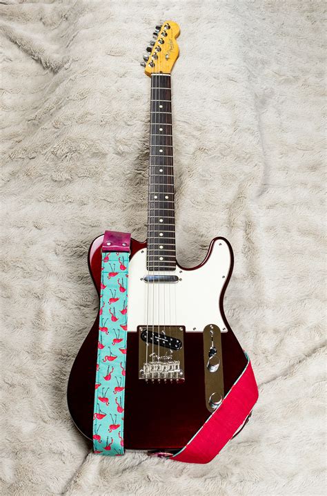 Flamingo Ii Guitar Strap Design On Behance