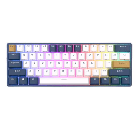 Royal Kludge RK Plus Tri Mode RGB Keys Hot Swappable Mechanical Keyboard White Klein