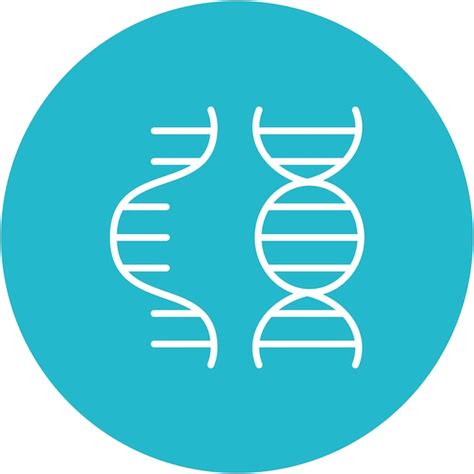 Premium Vector Viral Rna Strand Vector Illustration Style