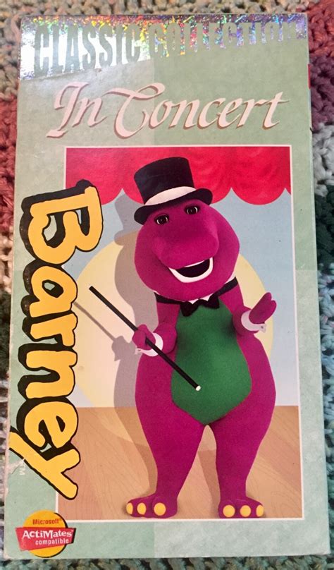 Barney Barney In Concert Vhs 2000 Classic Collection For Sale