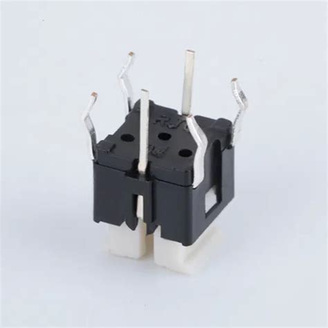 Square LED Push Button Yellow Brown Black Micro Tact Mechanical Keyboard Switch Tact Switch