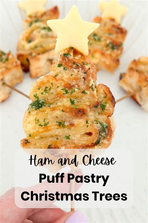 Ham And Cheese Puff Pastry Christmas Trees Recipe