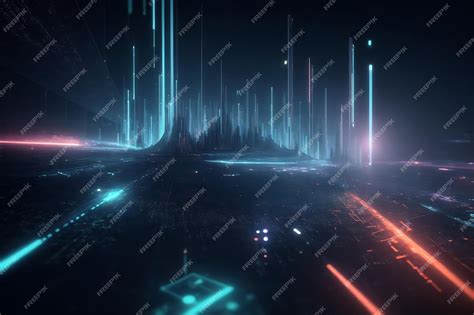 Premium Photo Data Technology Abstract Futuristic And Big Data