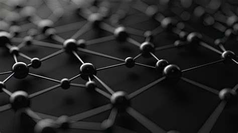 Premium Photo Black And White Molecular Structure Network Highlighting Connections And