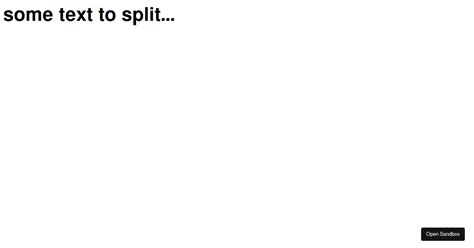 Gsap Split Text Blur Forked Codesandbox