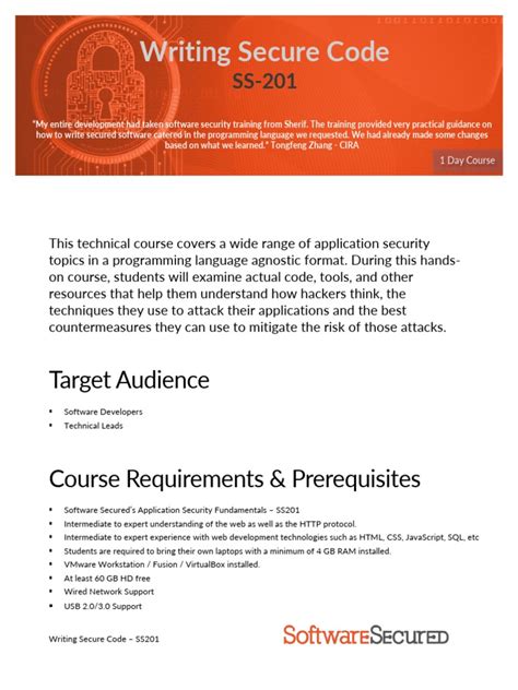 Writing Secure Code Target Audience Pdf World Wide Web Internet