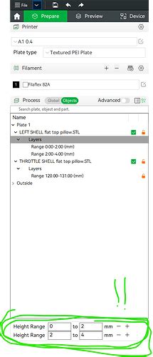 Multiple Height Range Modifiers On A Single Object Bambu Studio Bambu Lab Community Forum