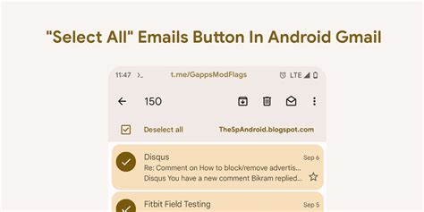 Gmails Android App To Introduce That “select All” Button Youve Wanted For Years
