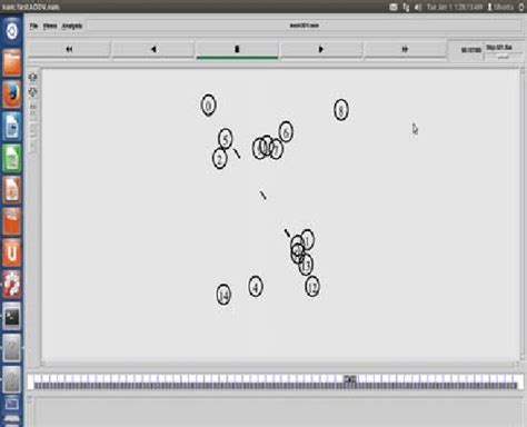 Simulation Of Aodv Above Figure Shows The Working Of Aodv With 15 Nodes