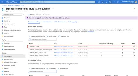 Connecting With Mysql Azure Php