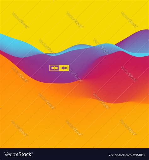 3d Wavy Background Dynamic Effect Abstract Vector Image