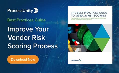 Access Processunity S Vendor Risk Scoring Best Practices Guide To Learn How To Improve Your