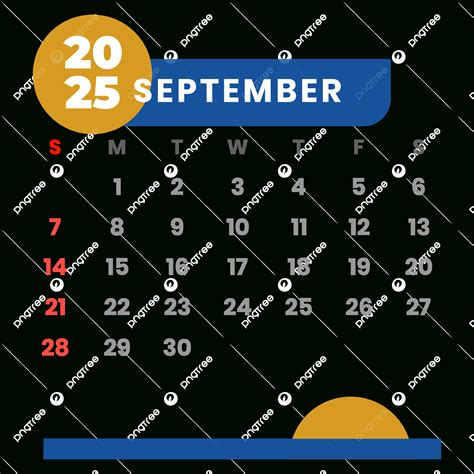 September 2025 Calendar Clip Art Calendar 2025