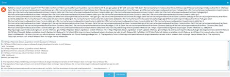 Omv4 Update Fail Apt Get Update Or Apt Update Also Fail General
