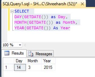 Return Day Month And Year In SQL Server Tech Funda