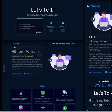 Fahzain Ahmed On Linkedin Portfolio Reactjs Webdevelopment Website